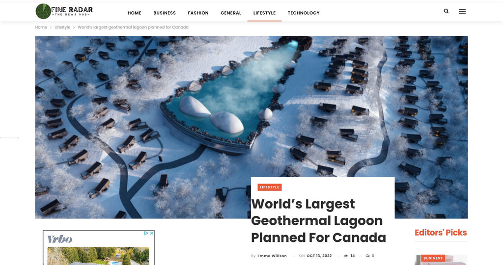 [EN] World’s Largest Geothermal Lagoon Planned For Canada – geoLagon