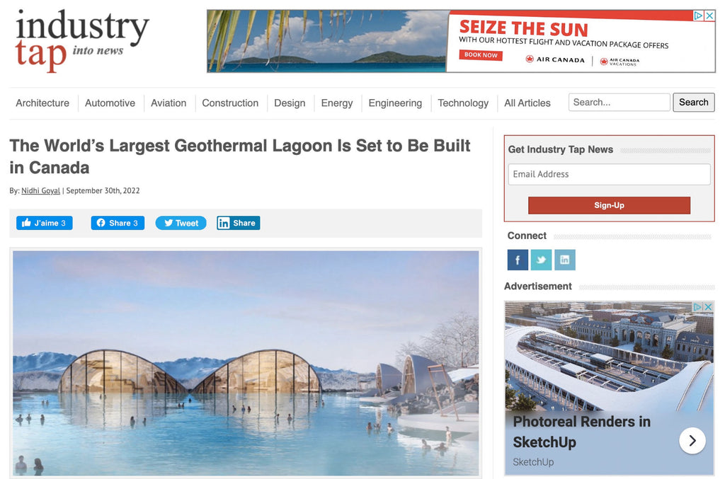 [EN] The World’s Largest Geothermal Lagoon Is Set to Be Built in Canad ...